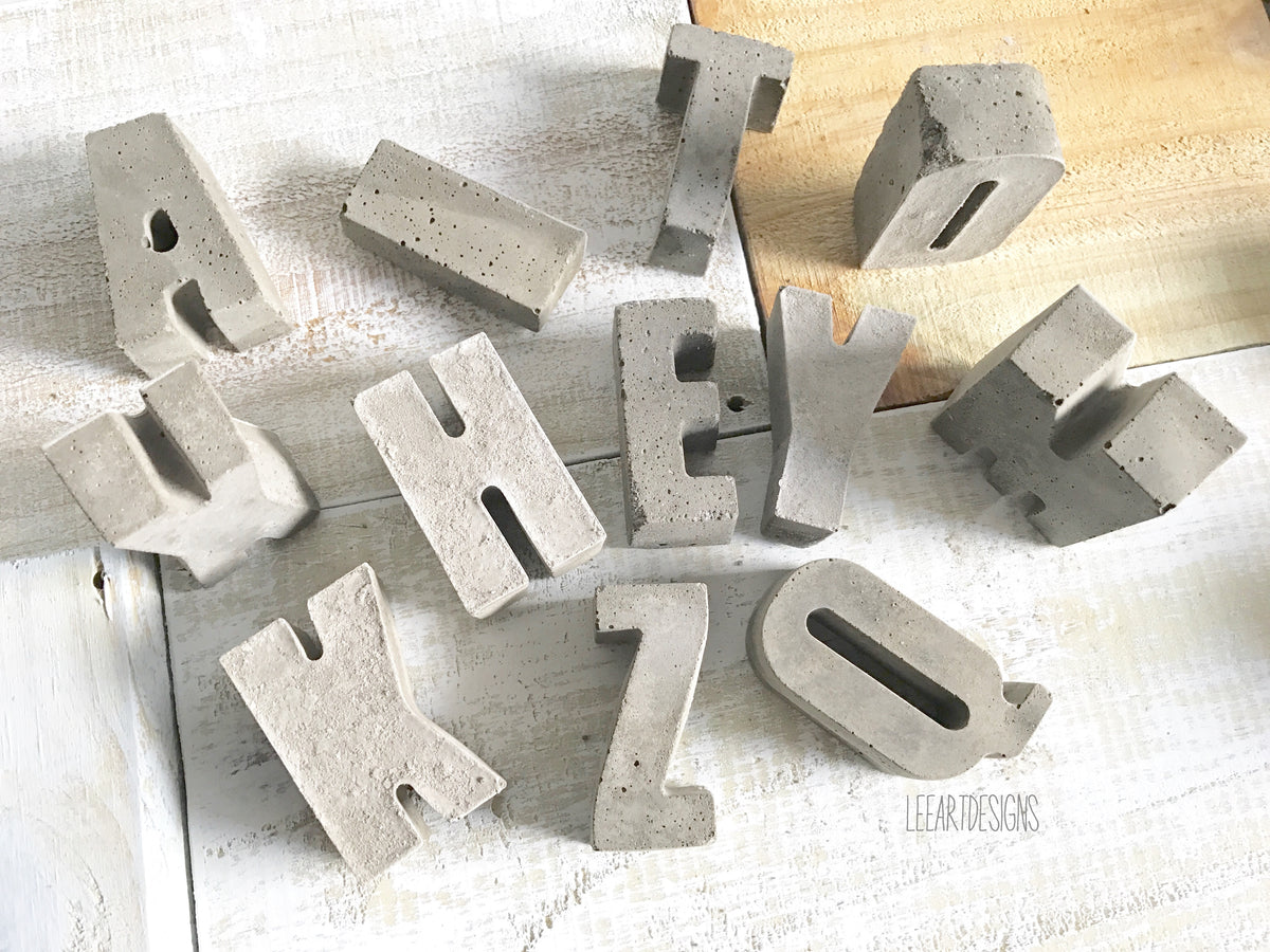 LOFT | Concrete Letters – LeeArtDesigns