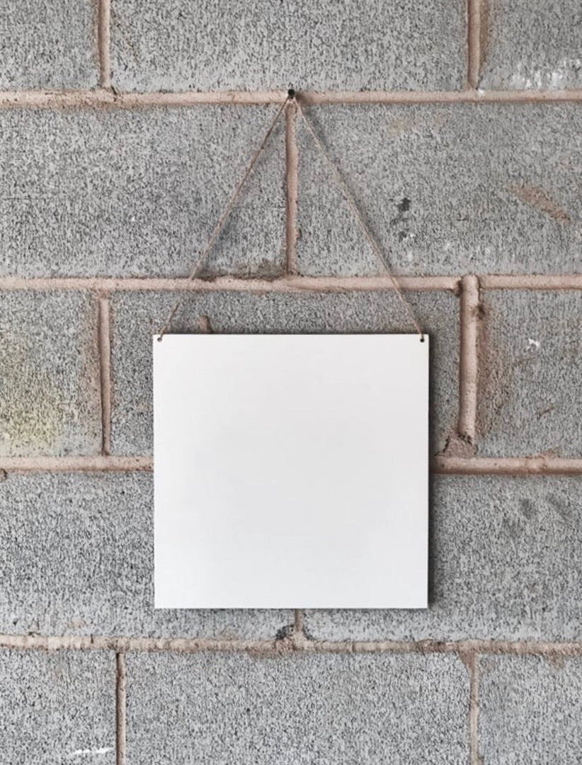 FROSTED | Hanging Whiteboard Sign – LeeArtDesigns